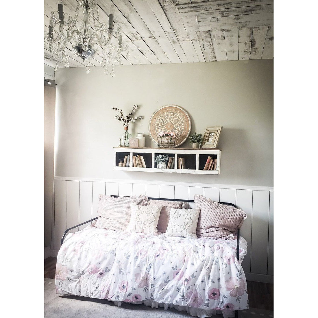 Olivia Galvanized Storage shelf – Savvy Farmhouse Design Co.