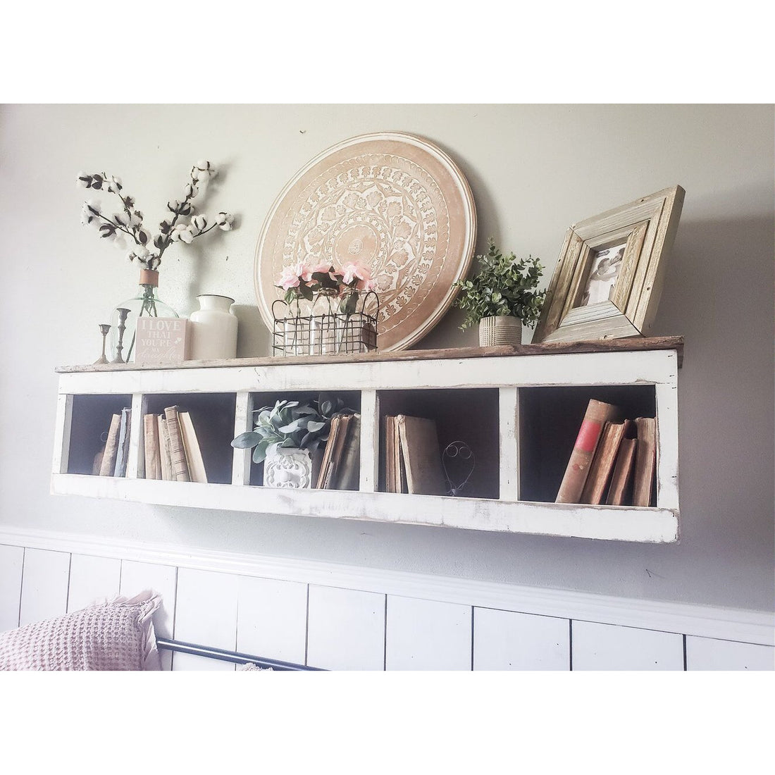 Olivia Galvanized Storage shelf – Savvy Farmhouse Design Co.