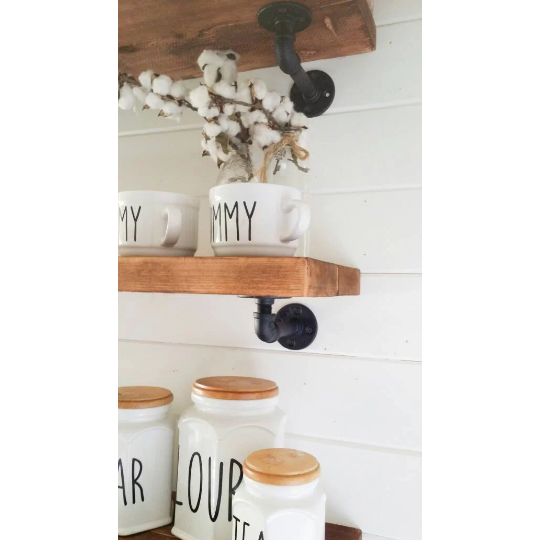 Farmhouse Shelves, Rustic Shelves, Floating shelf – Savvy Farmhouse ...